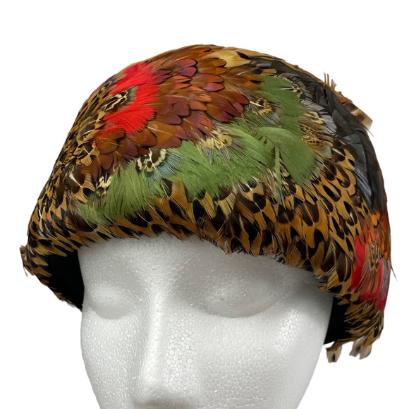 Vintage | Accessories | Stunning Colorful Pheasant Feather Womans ...
